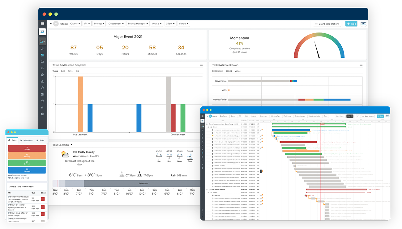 Project Management Software for Events, Venues and Organisations